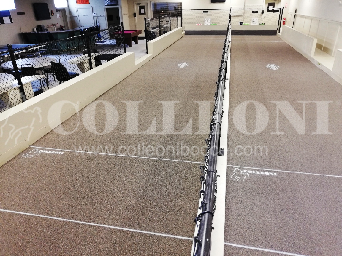 Bocce courts at Waterside Bocce Club in Syracuse NY USA